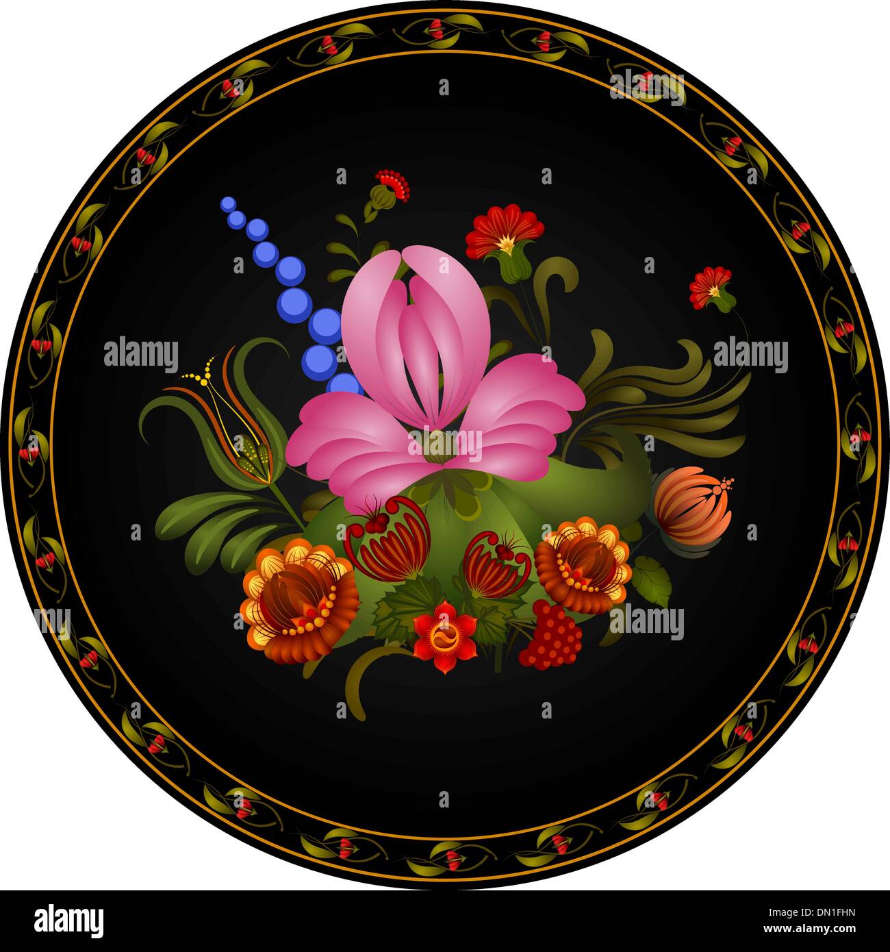 Vintage fashion plate Stock Vector Images - Alamy