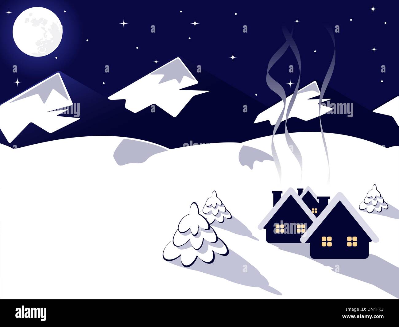 mountains vector view Stock Vector Image & Art - Alamy