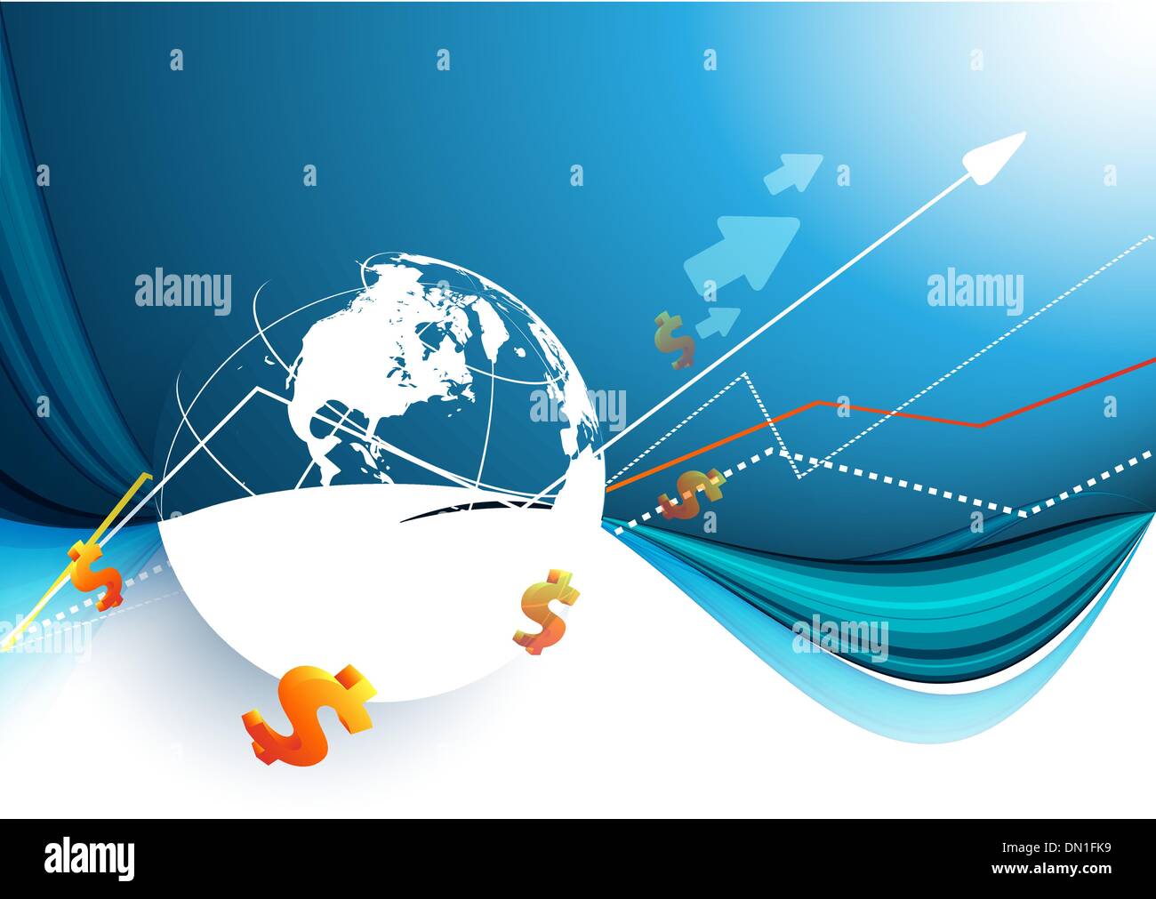 vector background with dollars Stock Vector Image & Art - Alamy