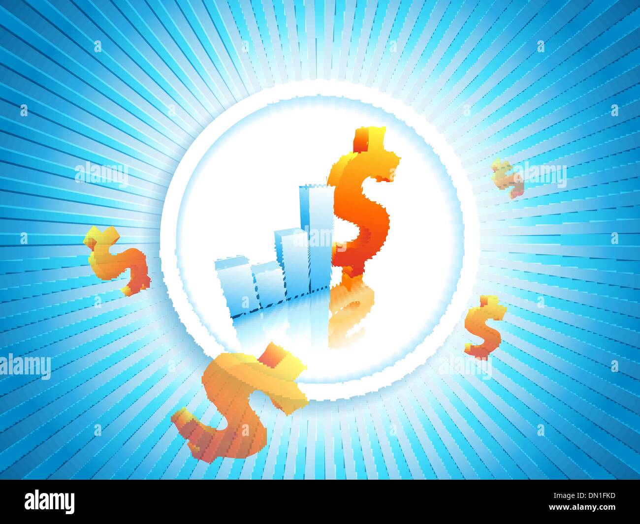 vector background with dollars. Eps10 Stock Vector Image & Art - Alamy