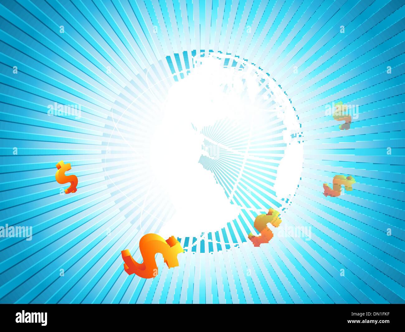 vector background with dollars Stock Vector Image & Art - Alamy