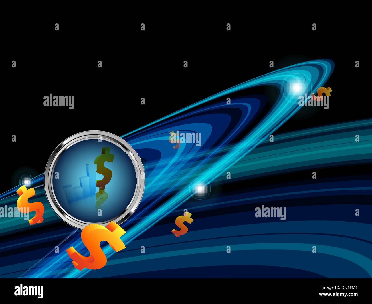 vector background with dollars Stock Vector Image & Art - Alamy