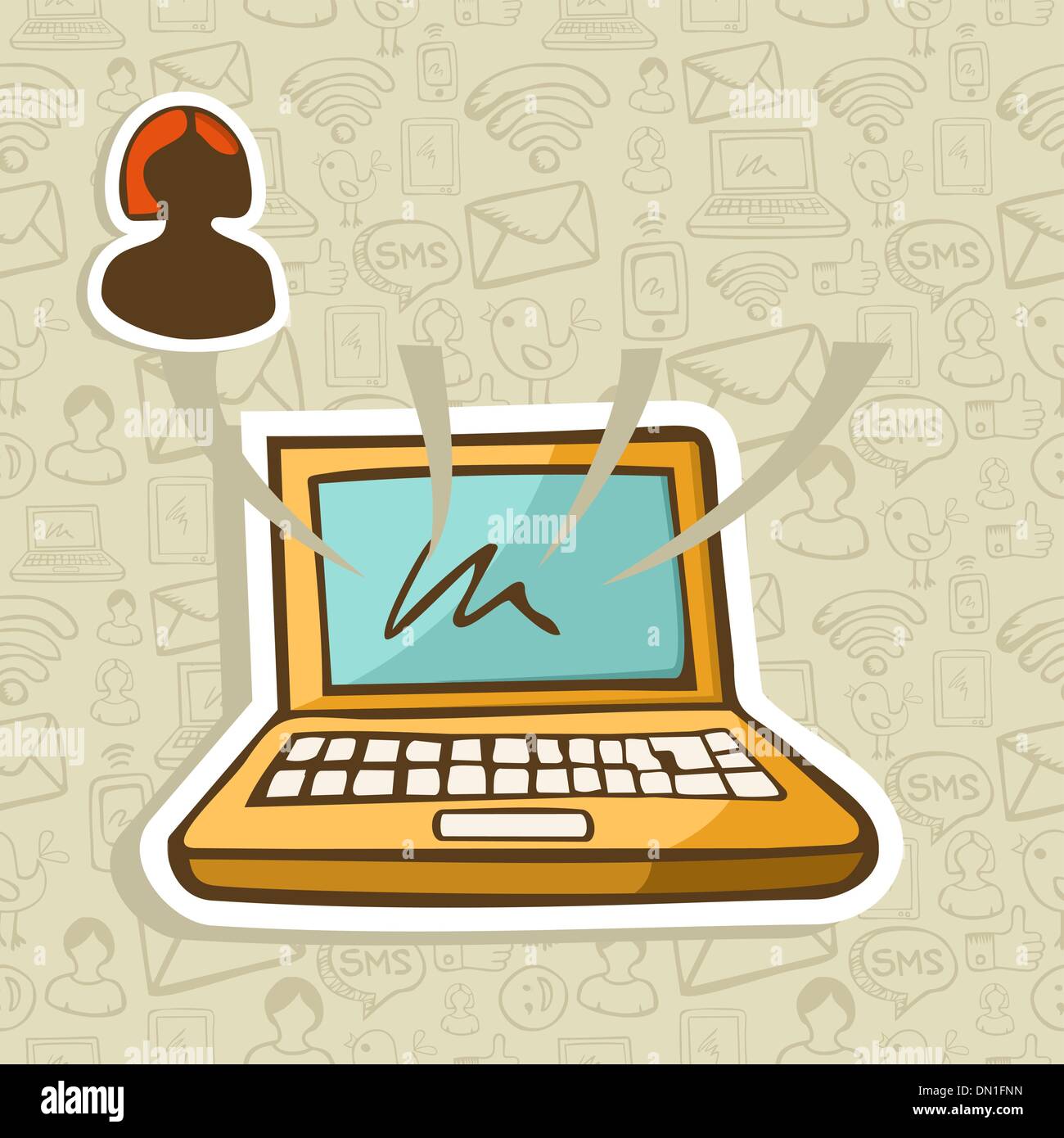 Social media people online interaction Stock Vector Image & Art - Alamy