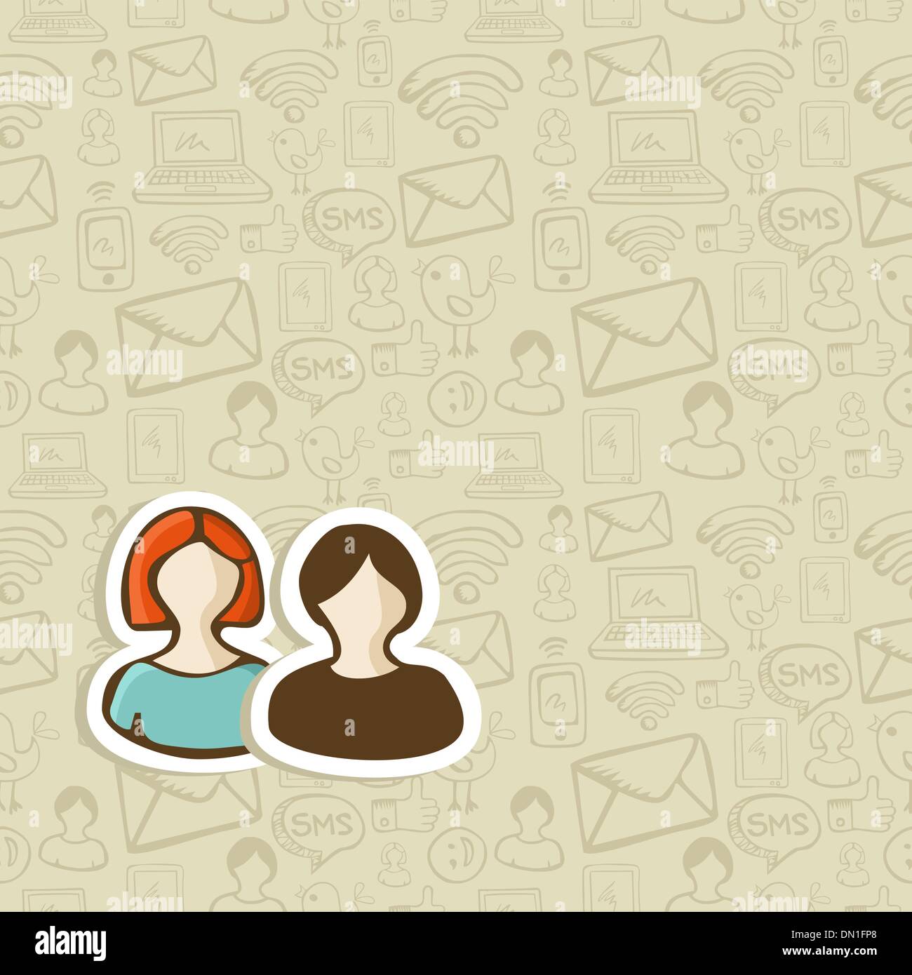 Social media people group RSS interaction Stock Vector Image & Art - Alamy