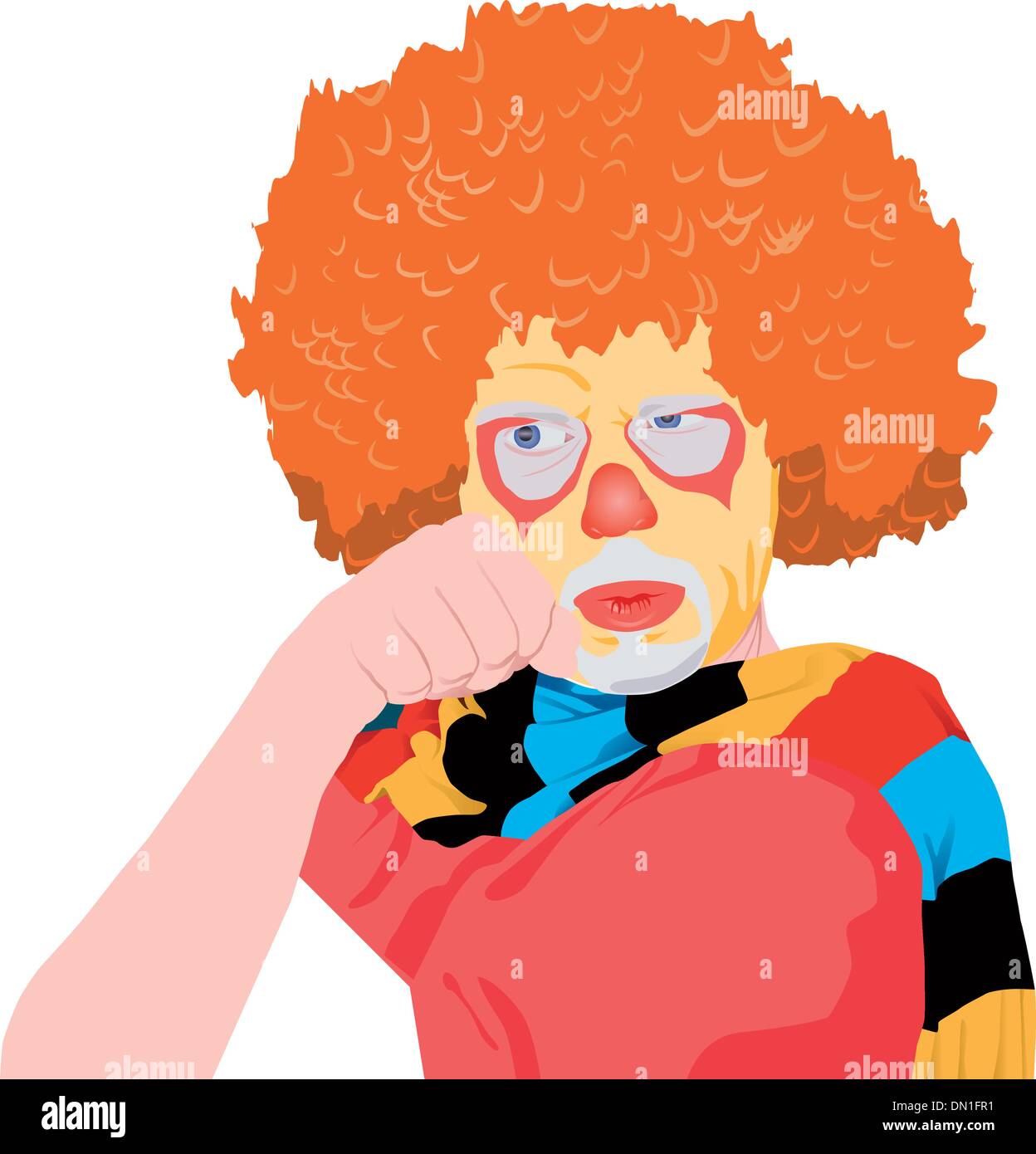 Clown hair Stock Vector Images - Alamy