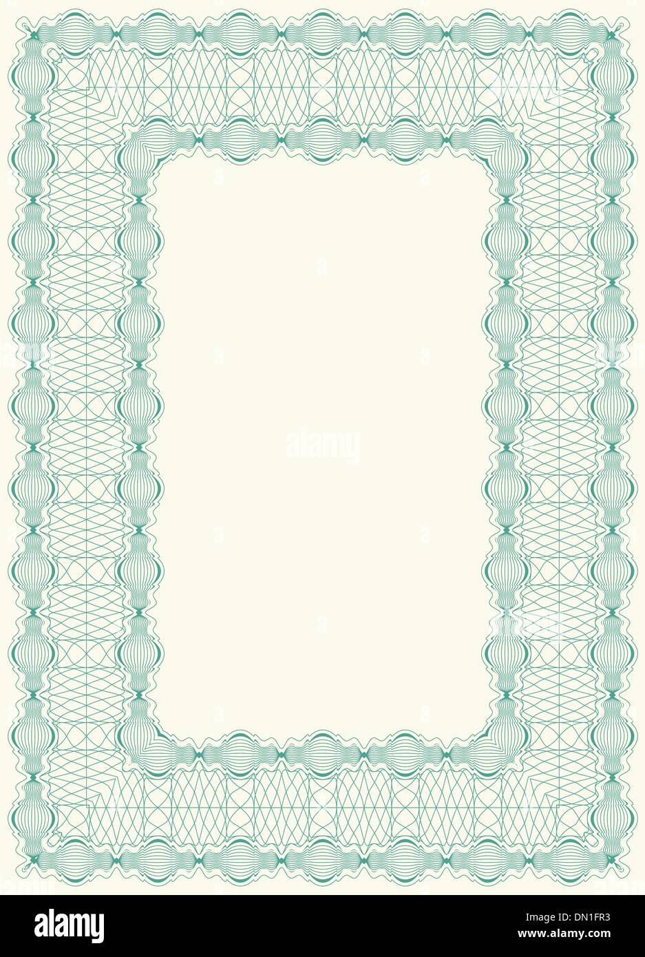 Guilloche frame hi-res stock photography and images - Alamy