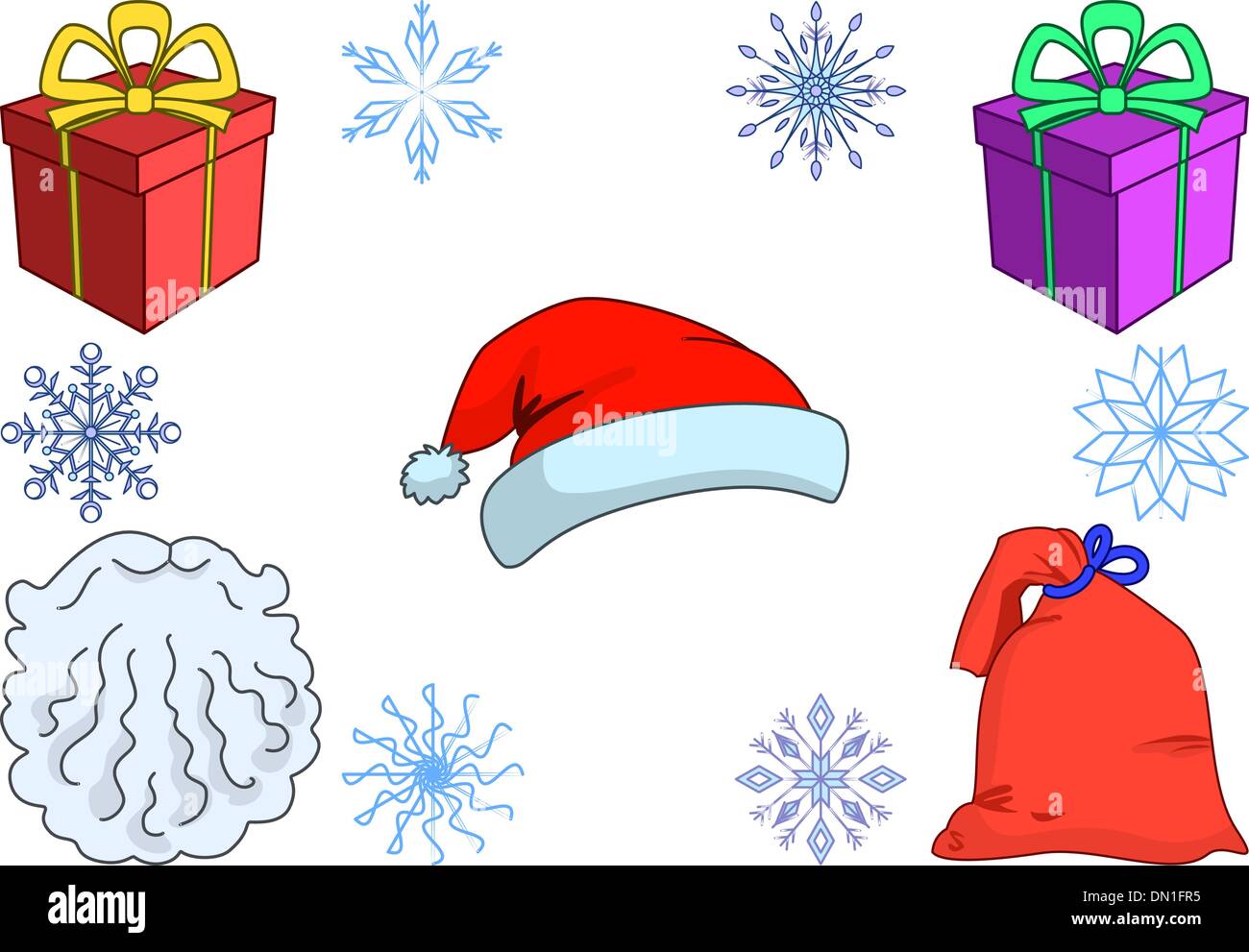 Horizontal snowing Stock Vector Images - Alamy