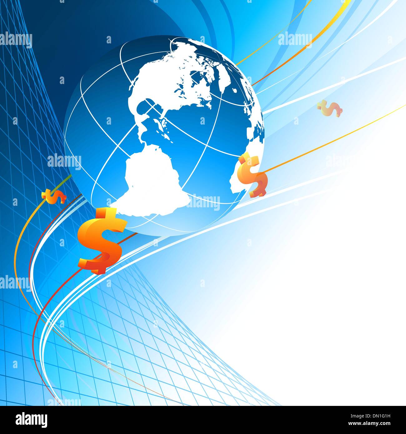 vector background with dollars Stock Vector Image & Art - Alamy
