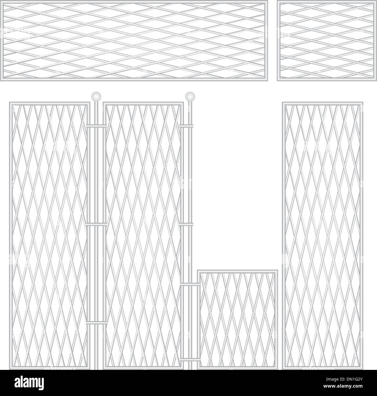 High sectional fence Stock Vector Image & Art - Alamy