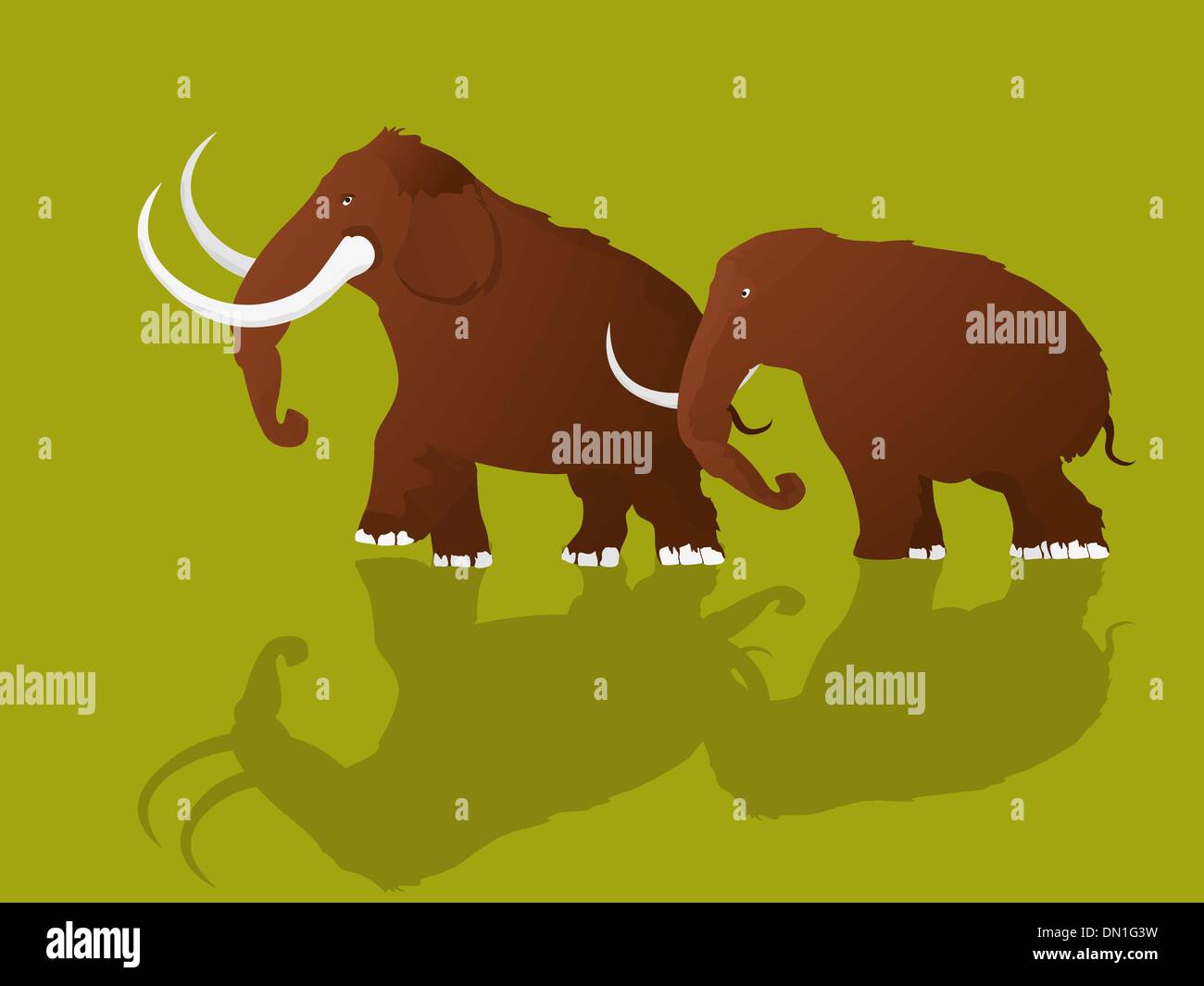 Woolly mammoth drawing hi-res stock photography and images - Alamy
