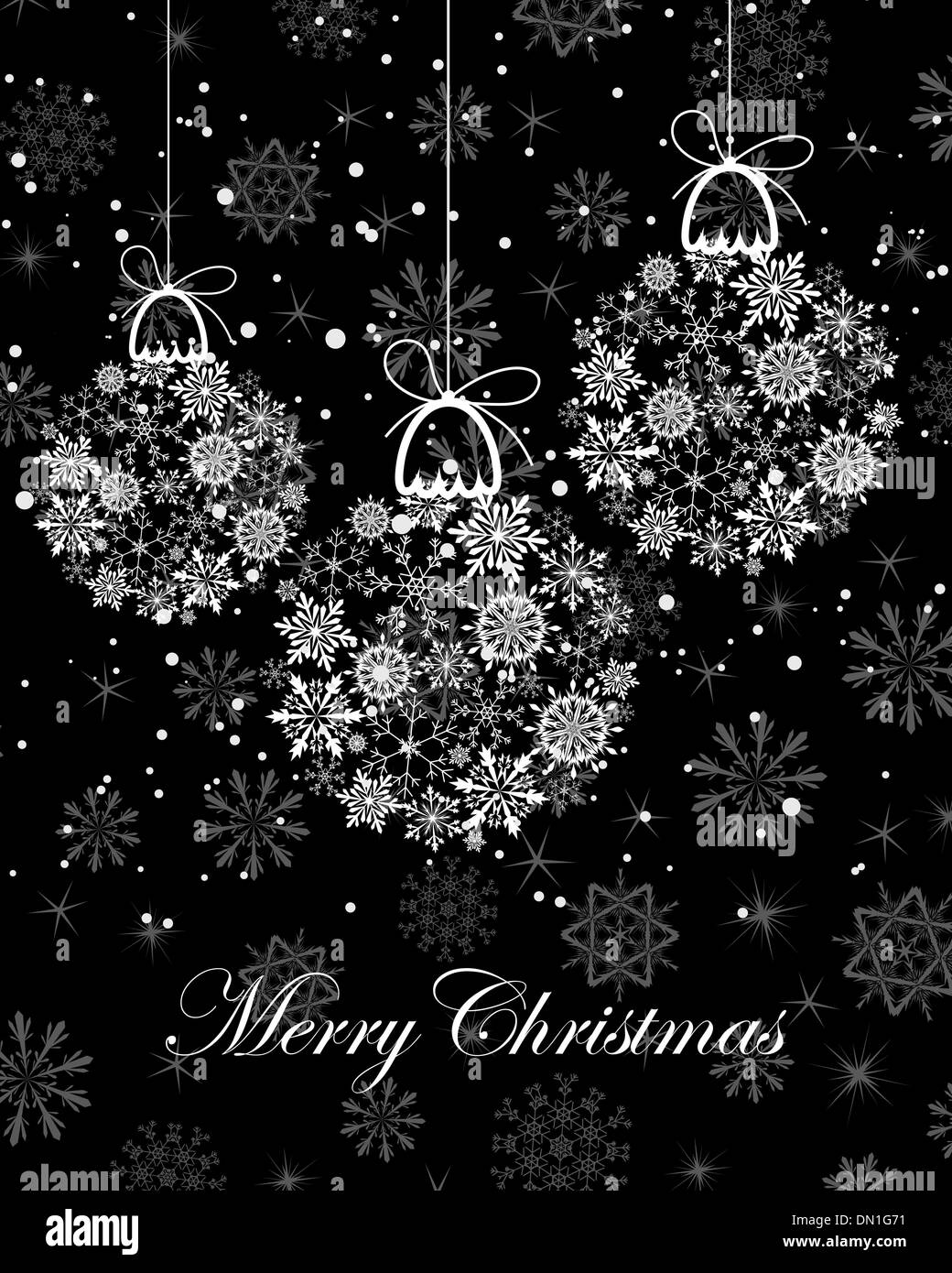 Christmas new years decor Black and White Stock Photos & Images - Alamy