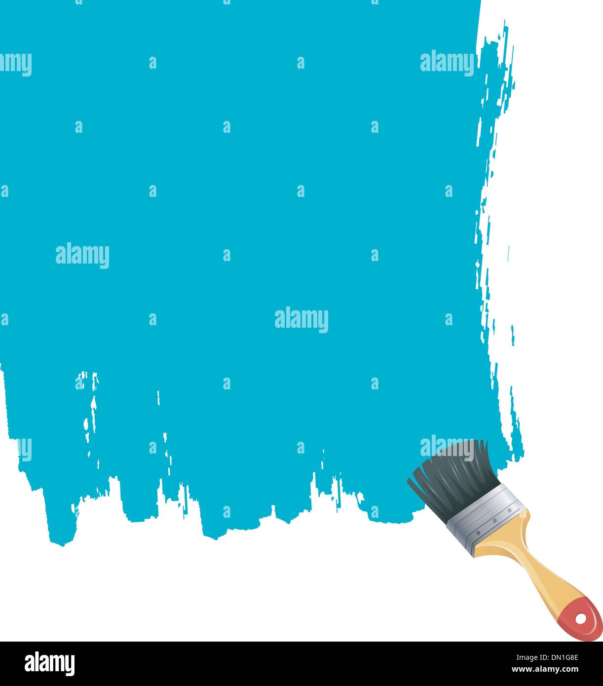 Paint brush with blue splash Stock Vector Image & Art - Alamy