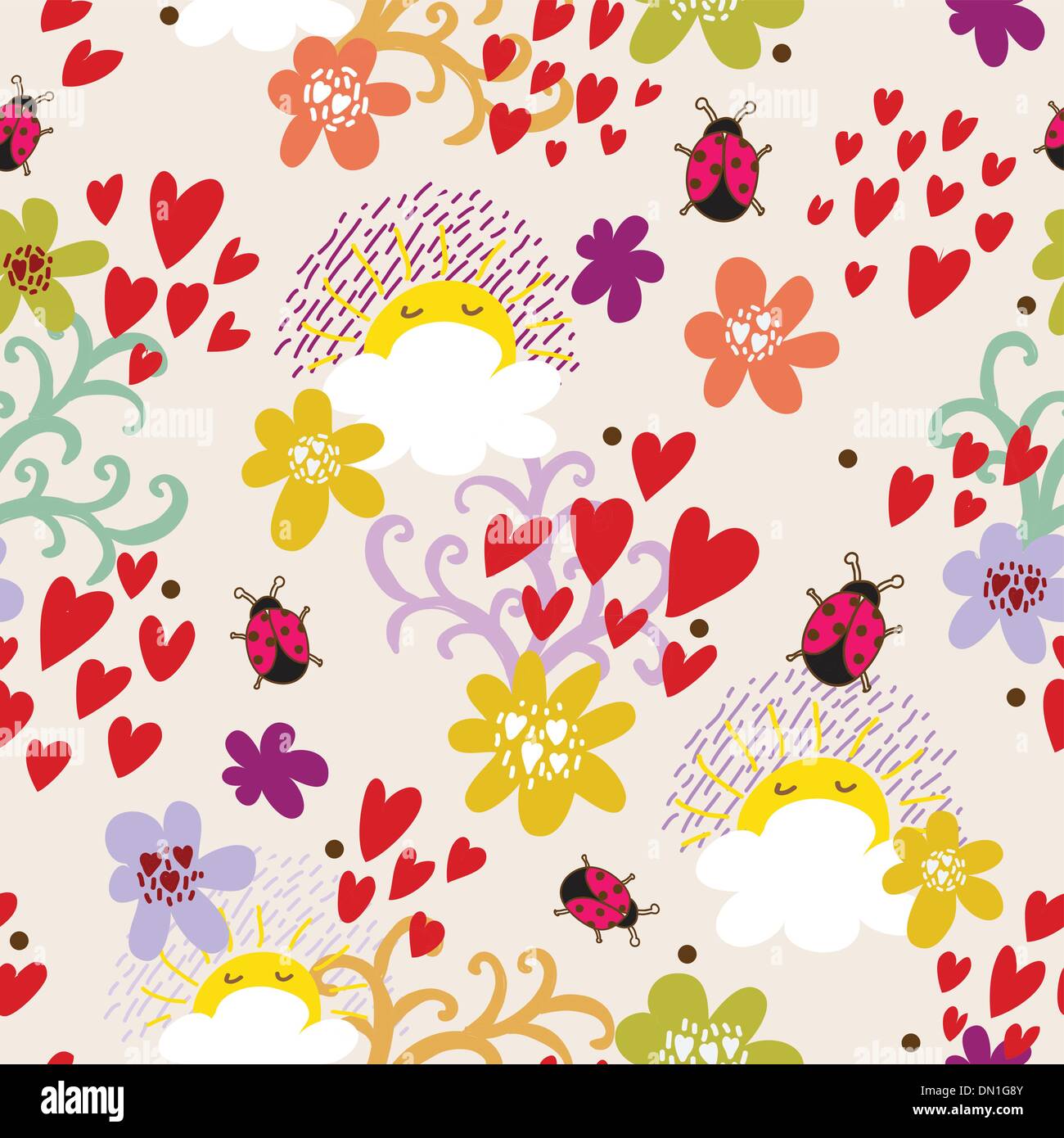 Foral seamless pattern in vector Stock Vector Image & Art - Alamy