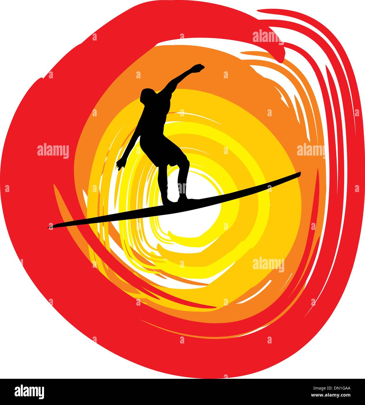 pacific surfer vector graphic design Stock Vector Image & Art - Alamy