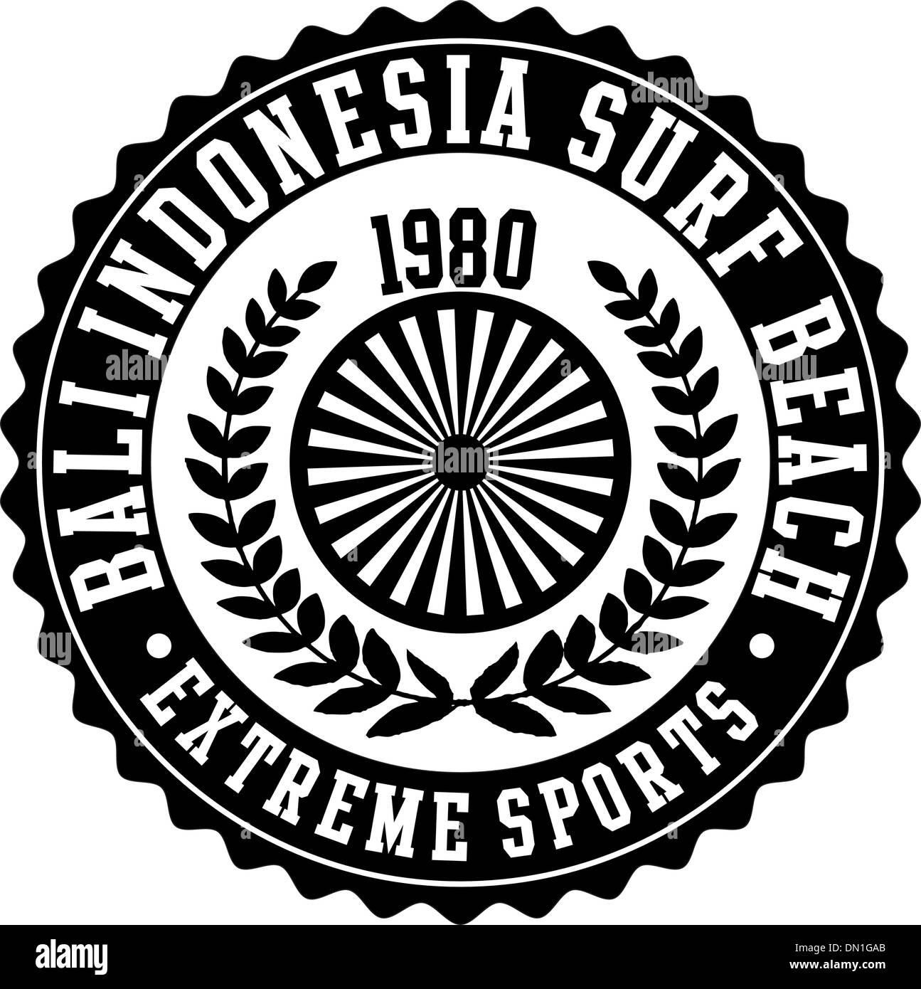 pacific surfer vector graphic design Stock Vector Image & Art - Alamy