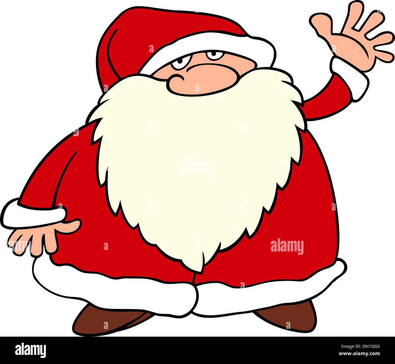 santa claus christmas cartoon illustration Stock Vector Image & Art - Alamy