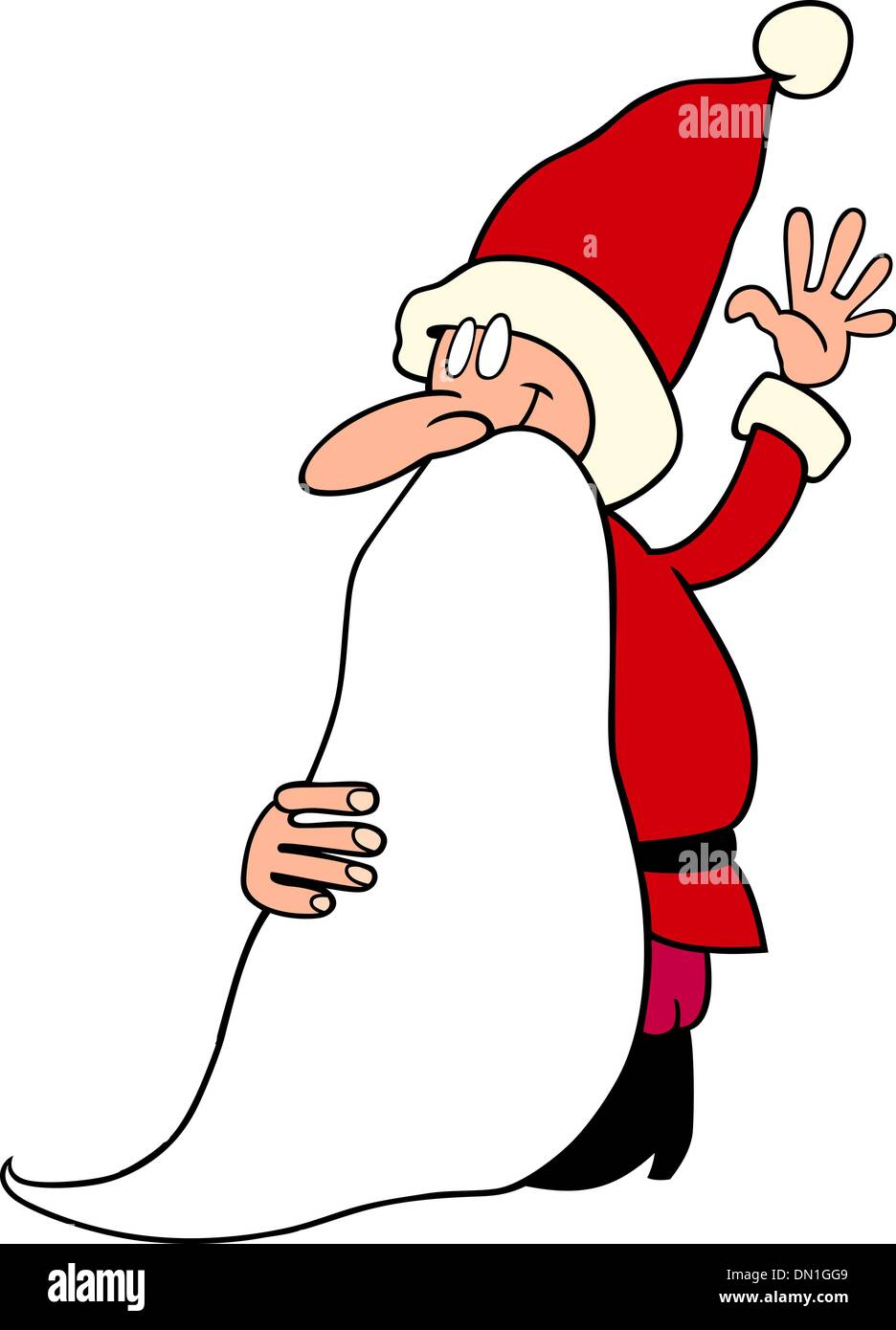 santa claus christmas cartoon illustration Stock Vector Image & Art - Alamy