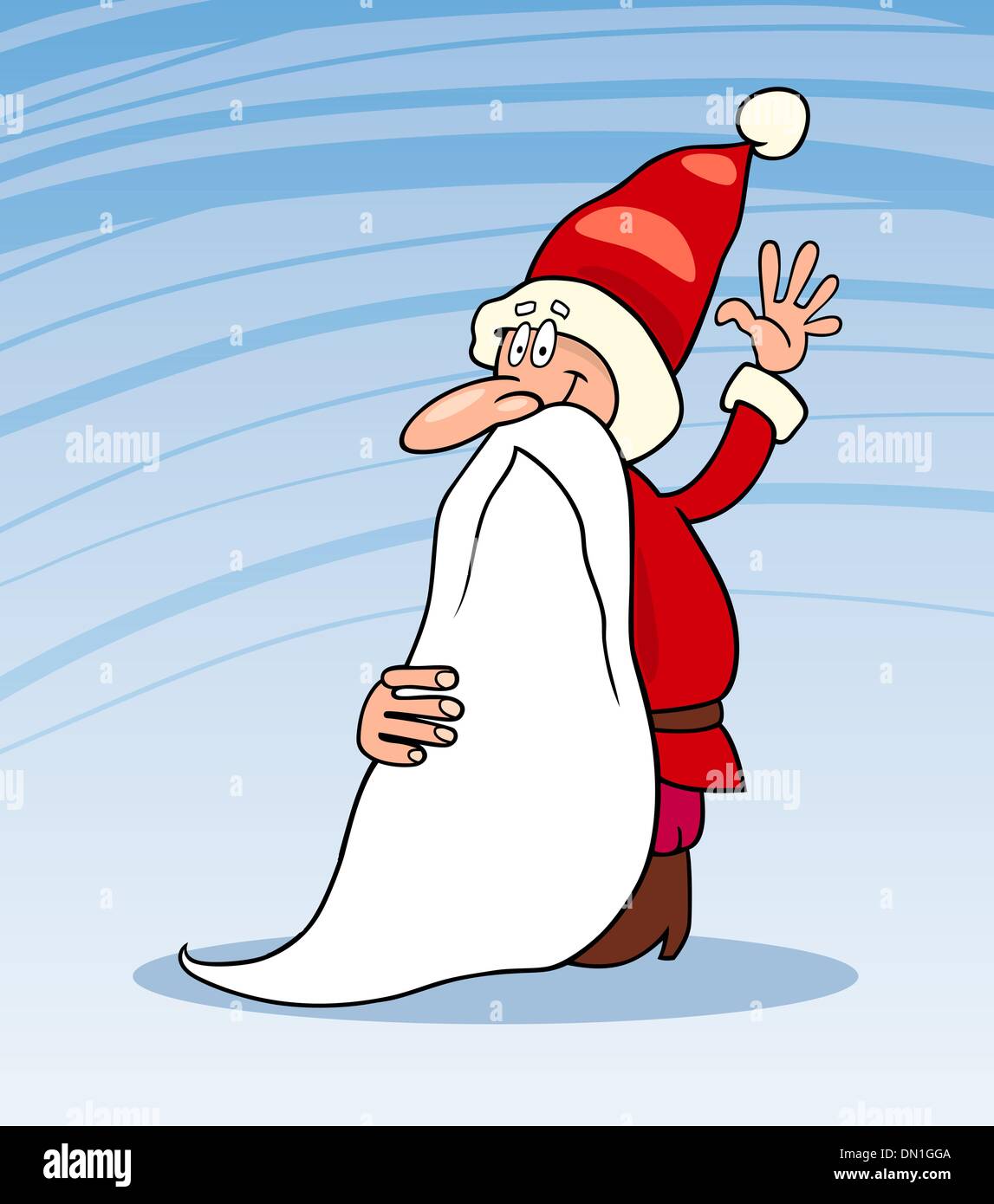santa claus christmas cartoon illustration Stock Vector Image & Art - Alamy