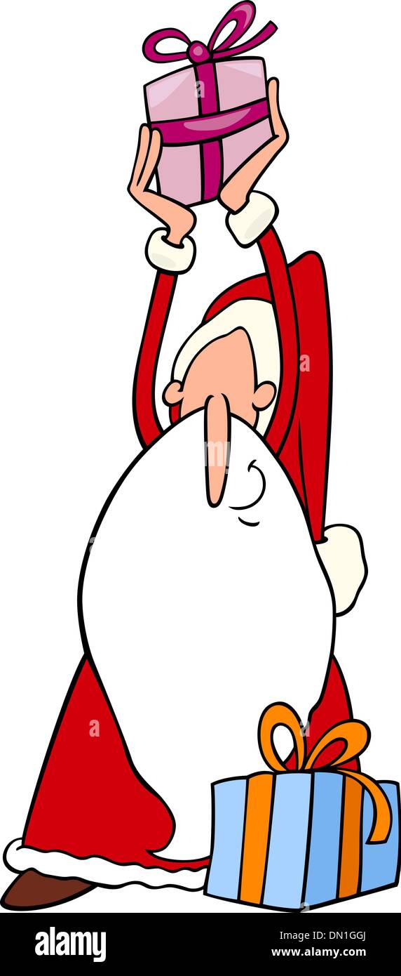 santa claus christmas cartoon illustration Stock Vector Image & Art - Alamy
