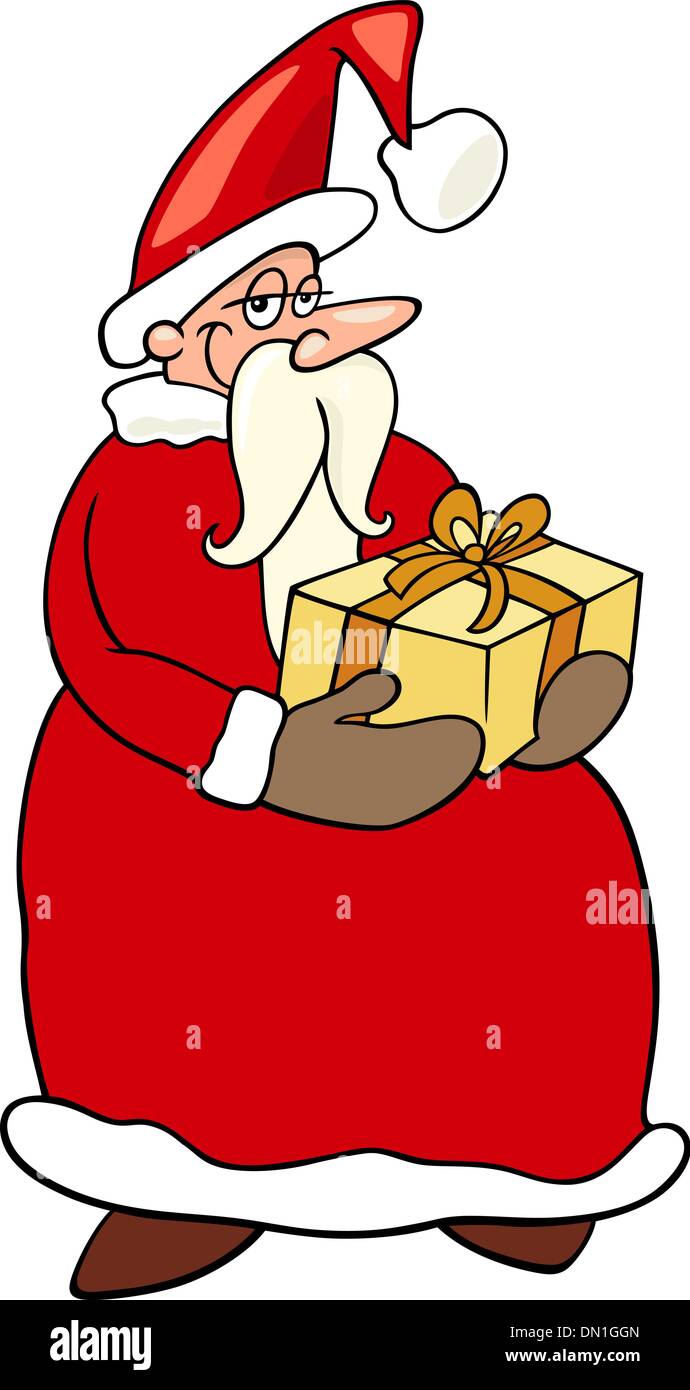 santa claus christmas cartoon illustration Stock Vector Image & Art - Alamy