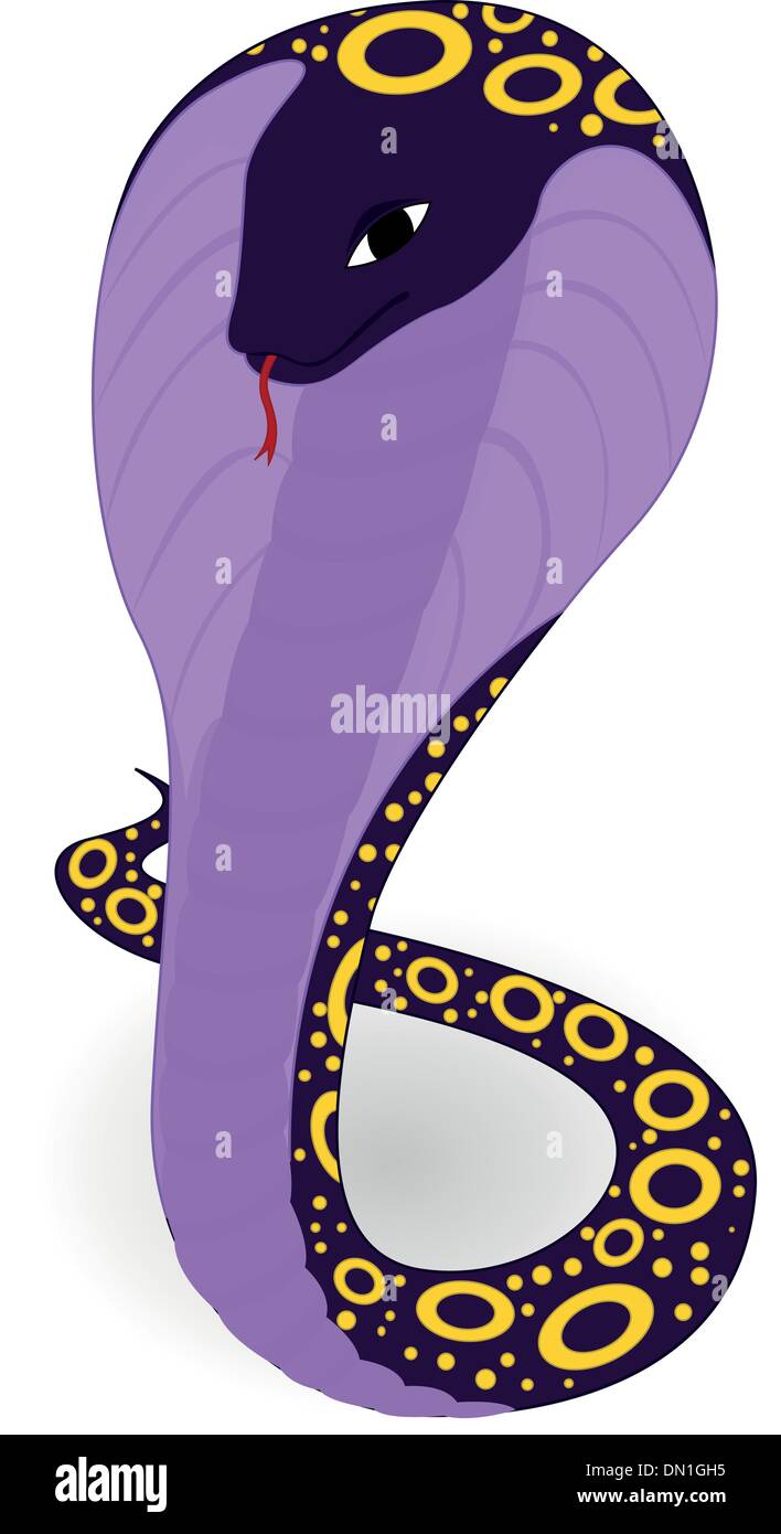 Purple Cobra Snake