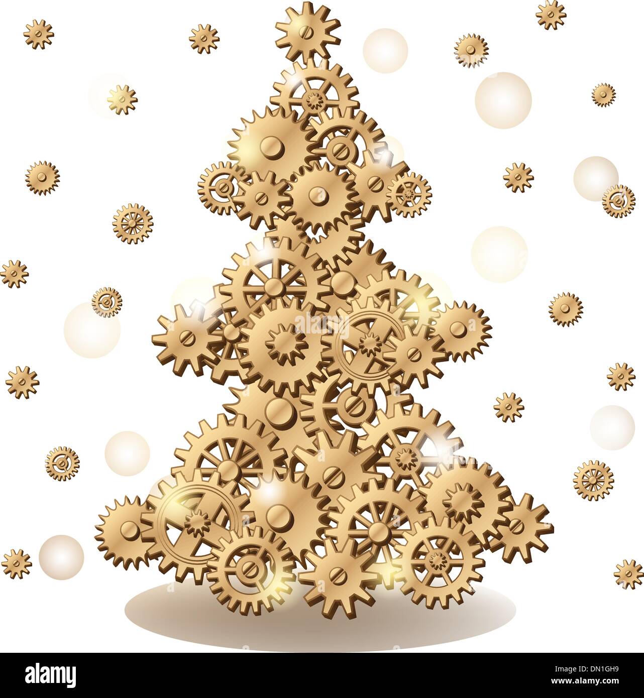 Vintage ornate metal christmas Stock Vector Images - Alamy