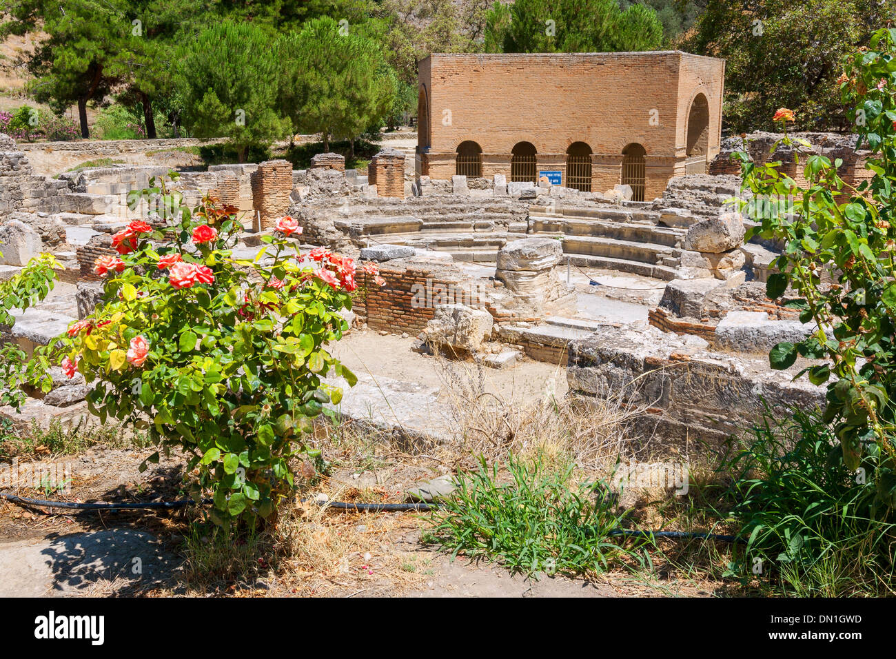 Odeon. Gortyn, Crete, Greece Stock Photo - Alamy