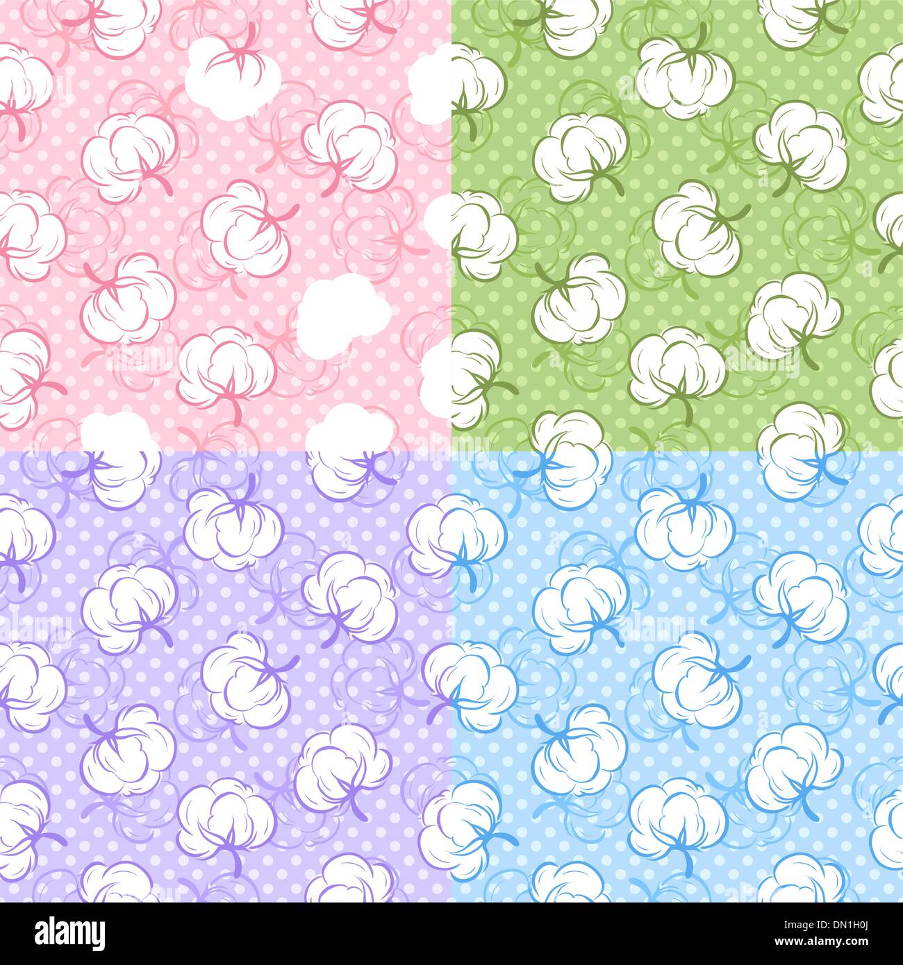Seamless patterns with cotton buds Stock Vector Image & Art - Alamy