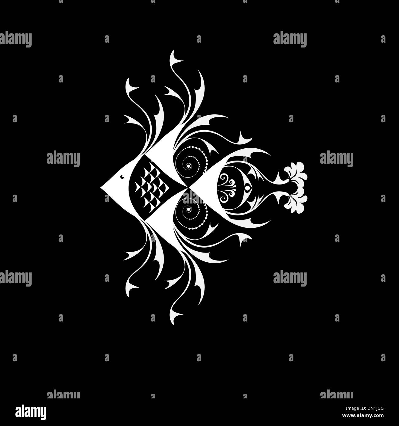 Abstract Tropical Fish Stock Vector Image & Art - Alamy