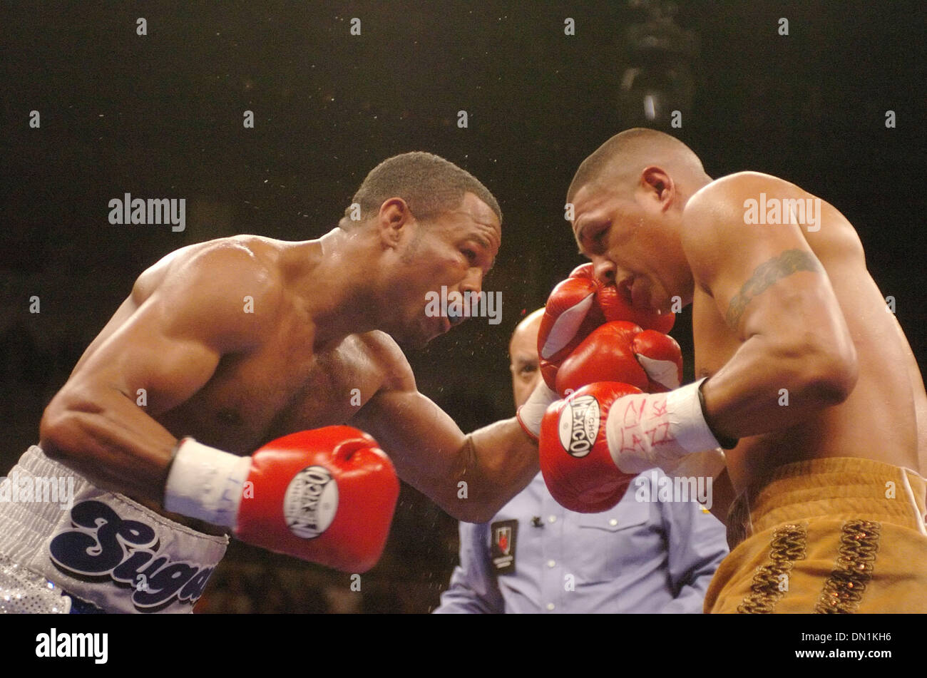 Feb 25, 2006; Las Vegas, NV, USA; "SUGAR" SHANE MOSLEY defeats ...