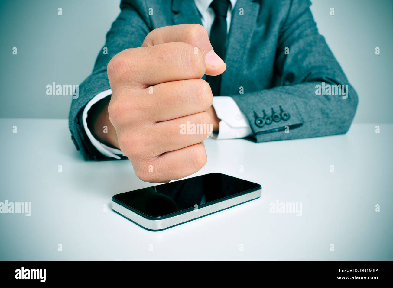 Destroying phone hi-res stock photography and images - Alamy