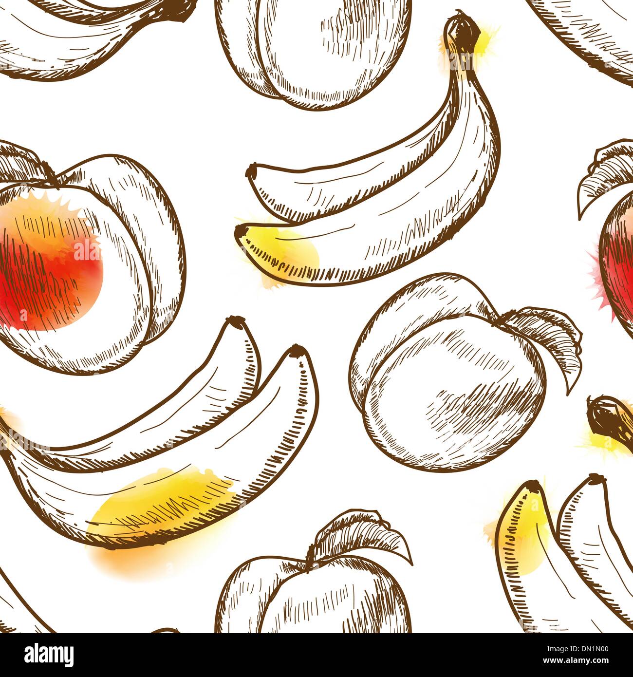 Banana seamless design Stock Vector Images - Alamy