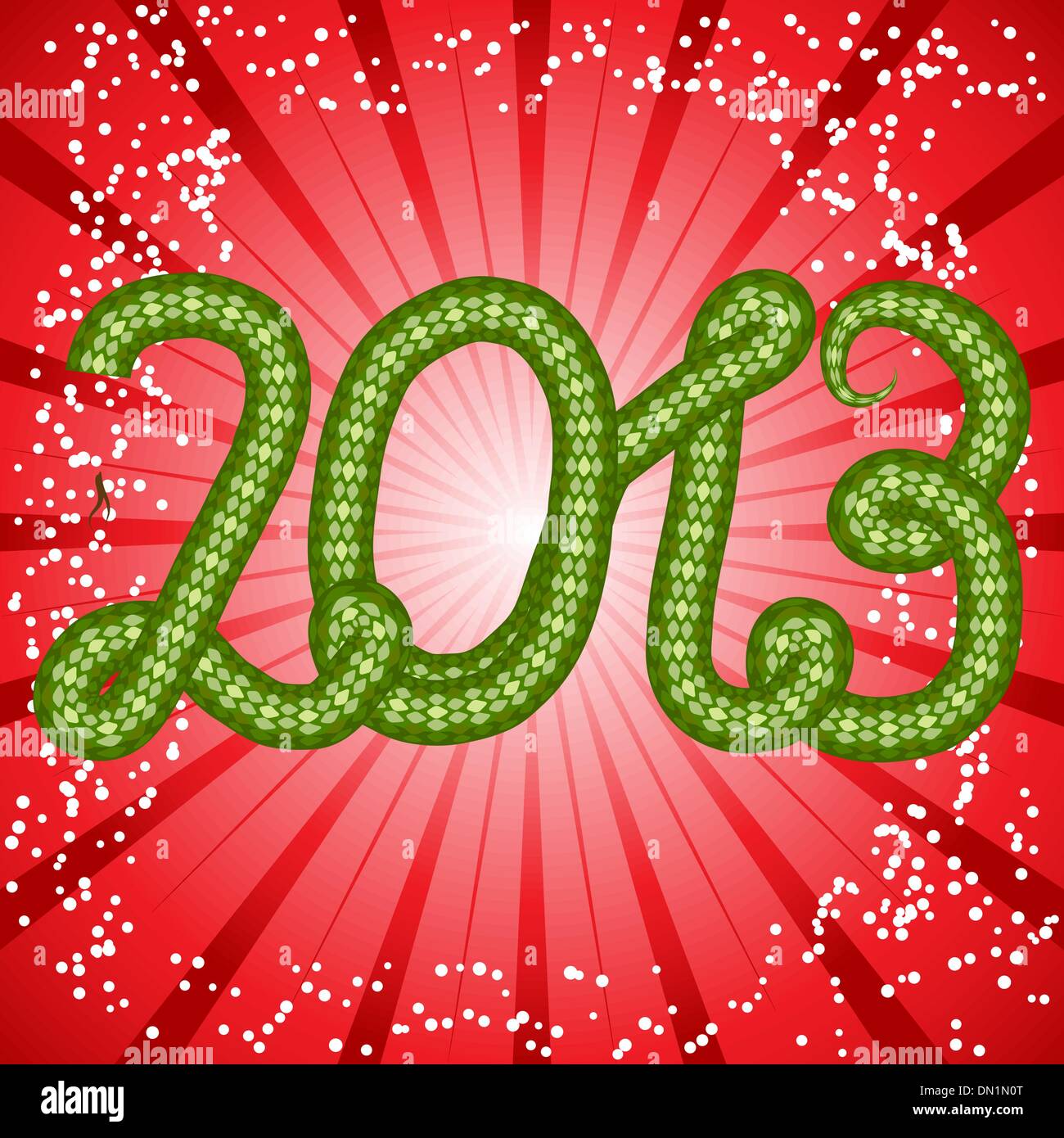 Cute snake (symbol of 2013 year Stock Vector Image & Art - Alamy