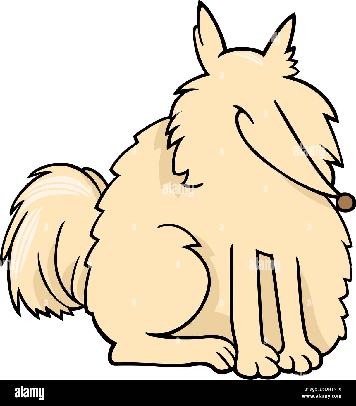 Spitz Dog Cartoon Illustration Stock Photos & Spitz Dog Cartoon ...