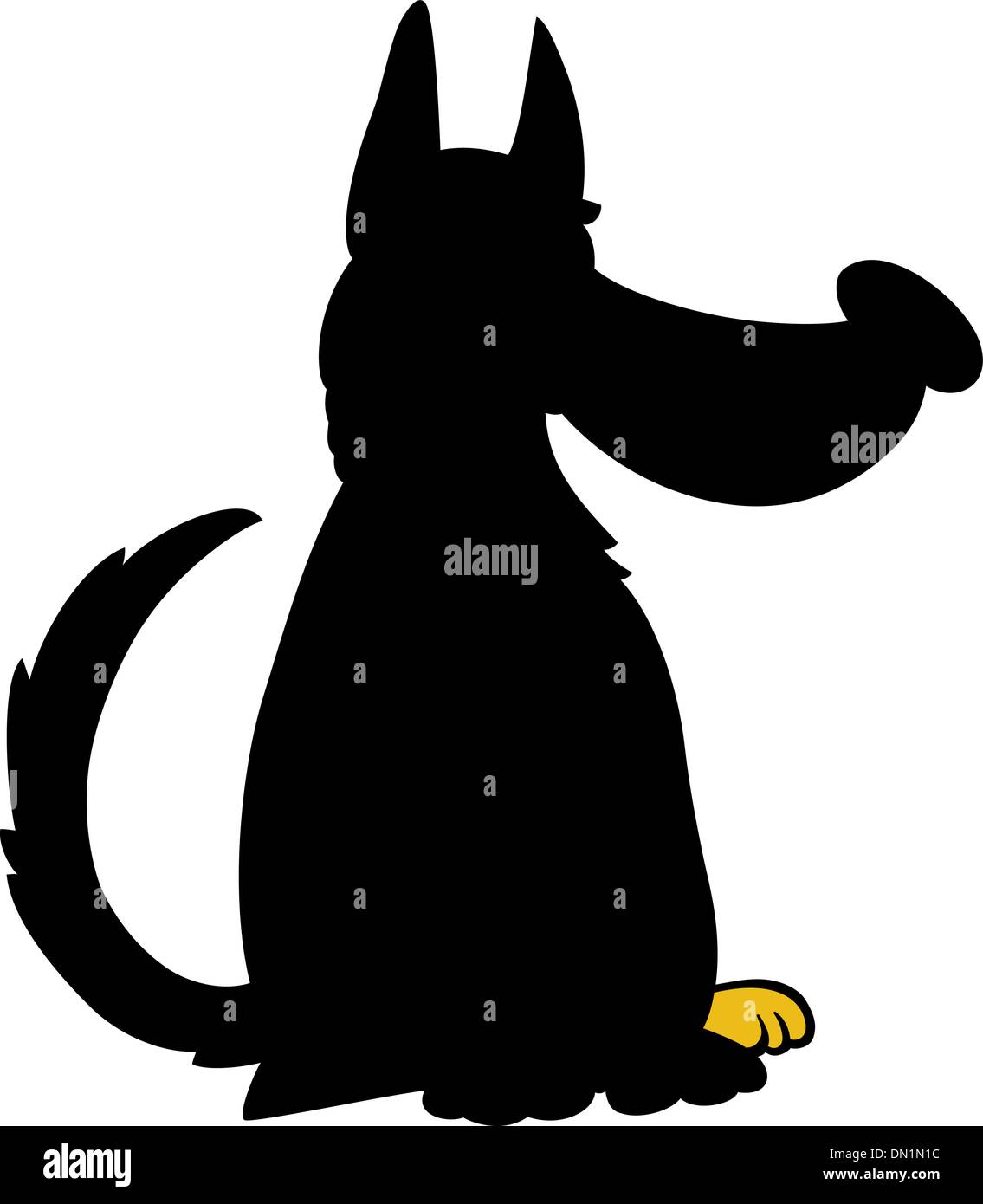 mongrel dog cartoon illustration Stock Vector Image & Art - Alamy