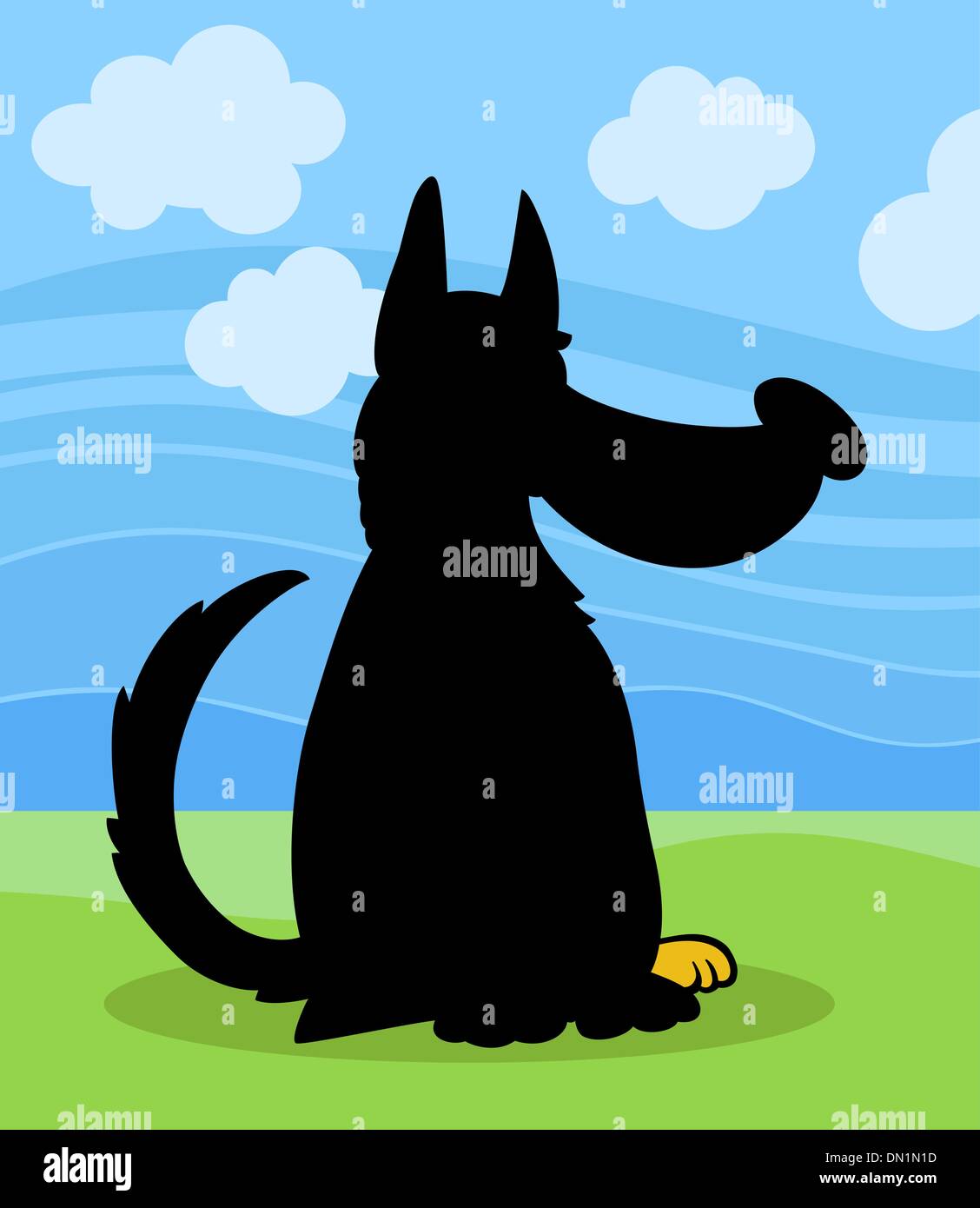 mongrel dog cartoon illustration Stock Vector Image & Art - Alamy