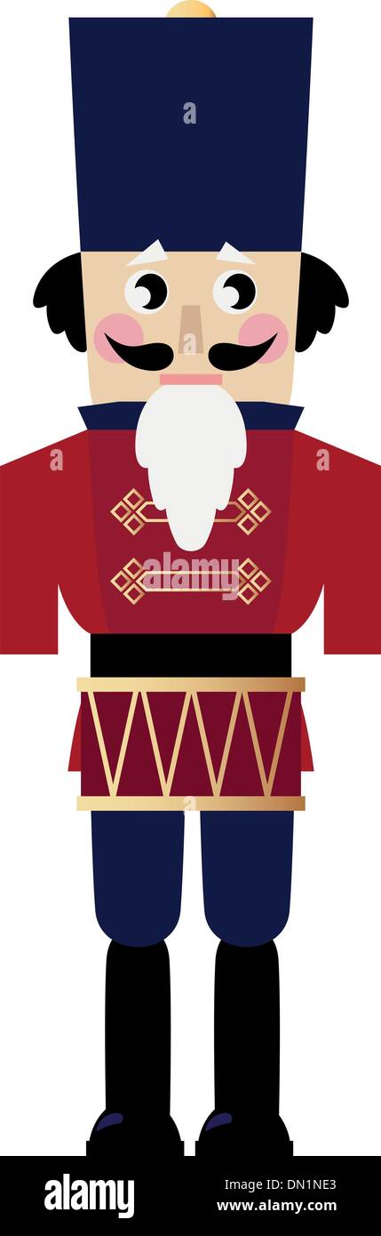 Nutcracker toy red xmas Stock Vector Images - Alamy
