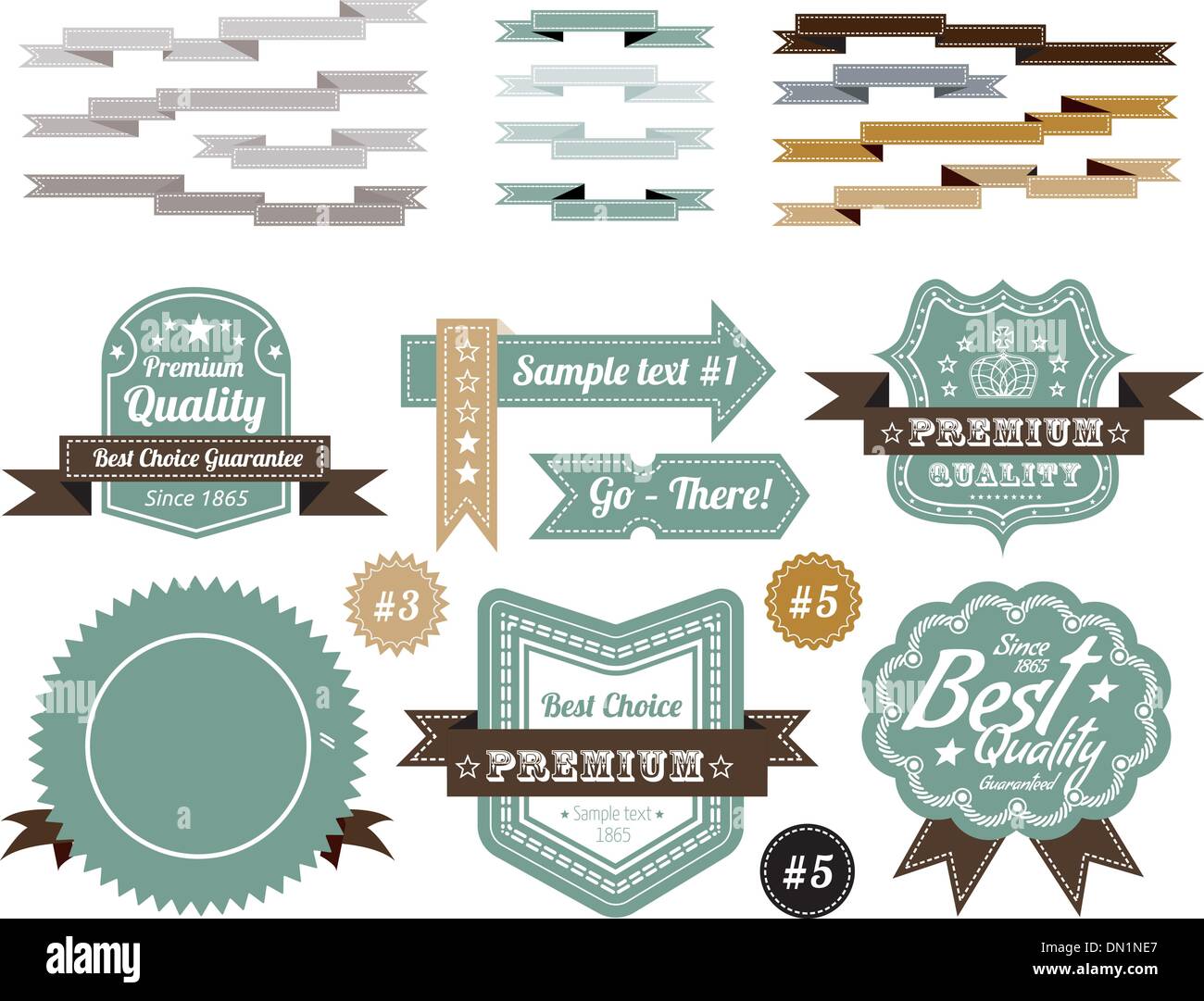 vintage labels set Stock Vector Image & Art - Alamy
