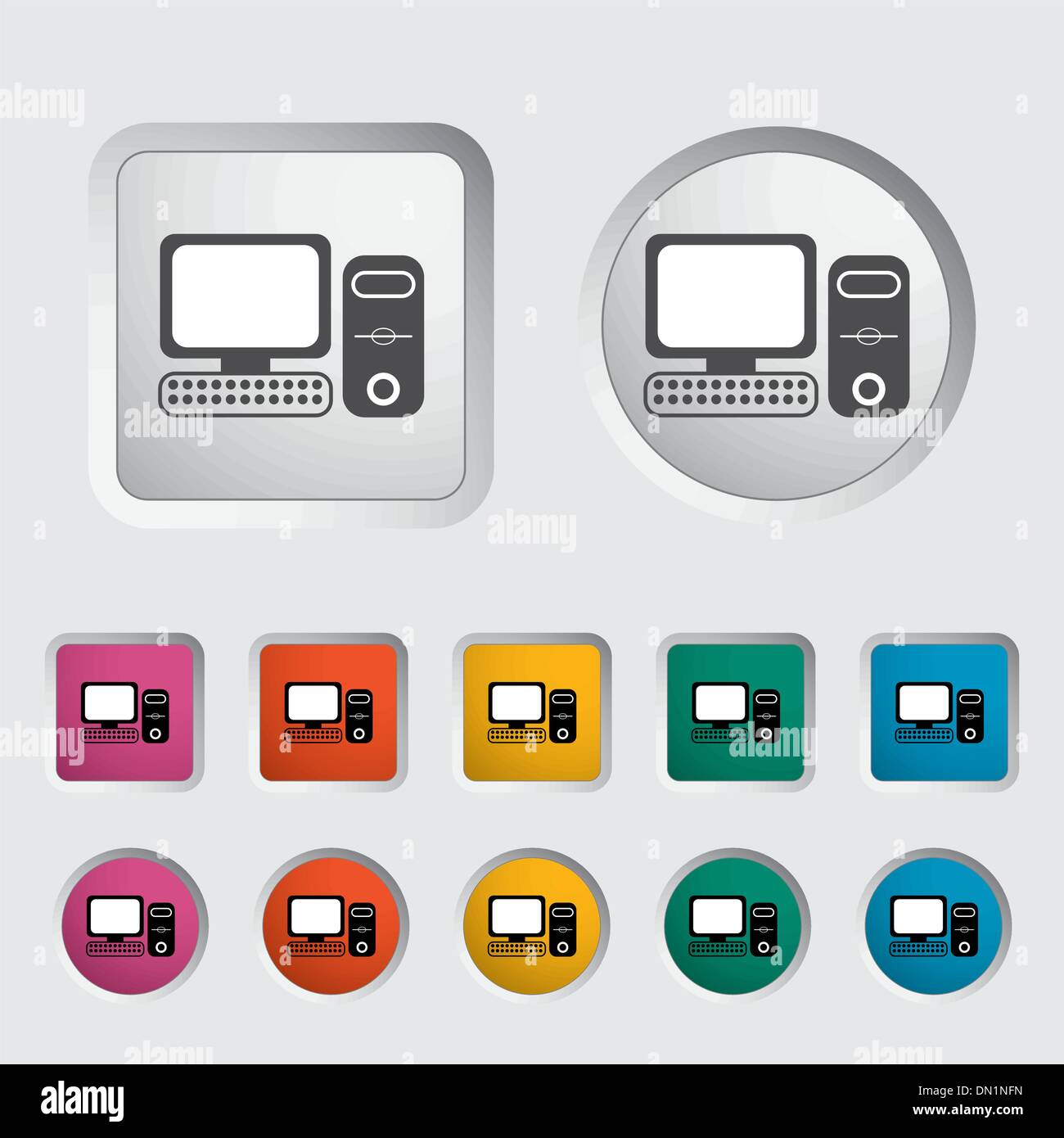 Black computer keyboard icon Stock Vector Images - Alamy