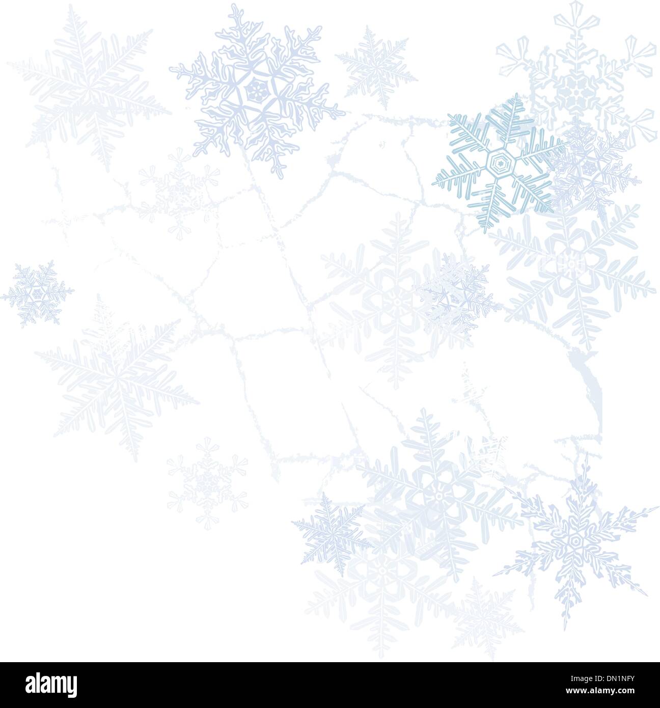 Winter background, snowflakes - vector illustration Stock Vector Image & Art - Alamy