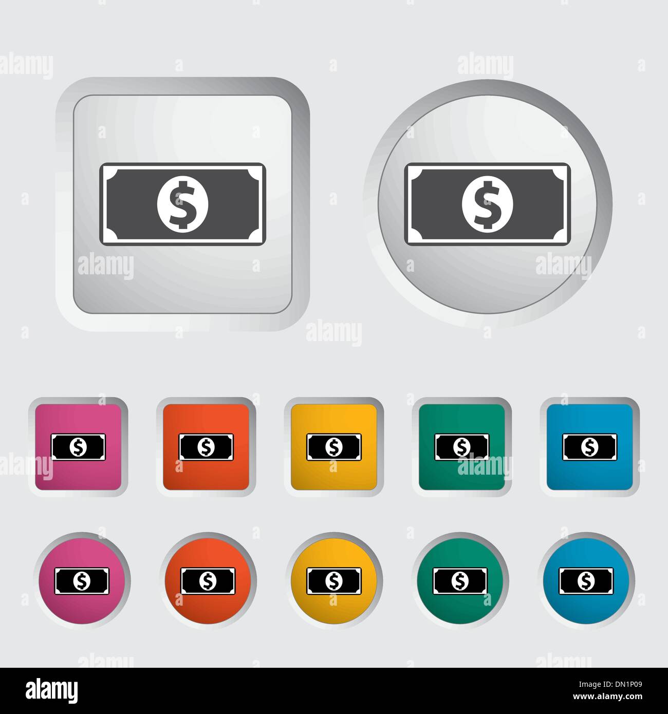 Dollar icon 2 Stock Vector Image & Art - Alamy