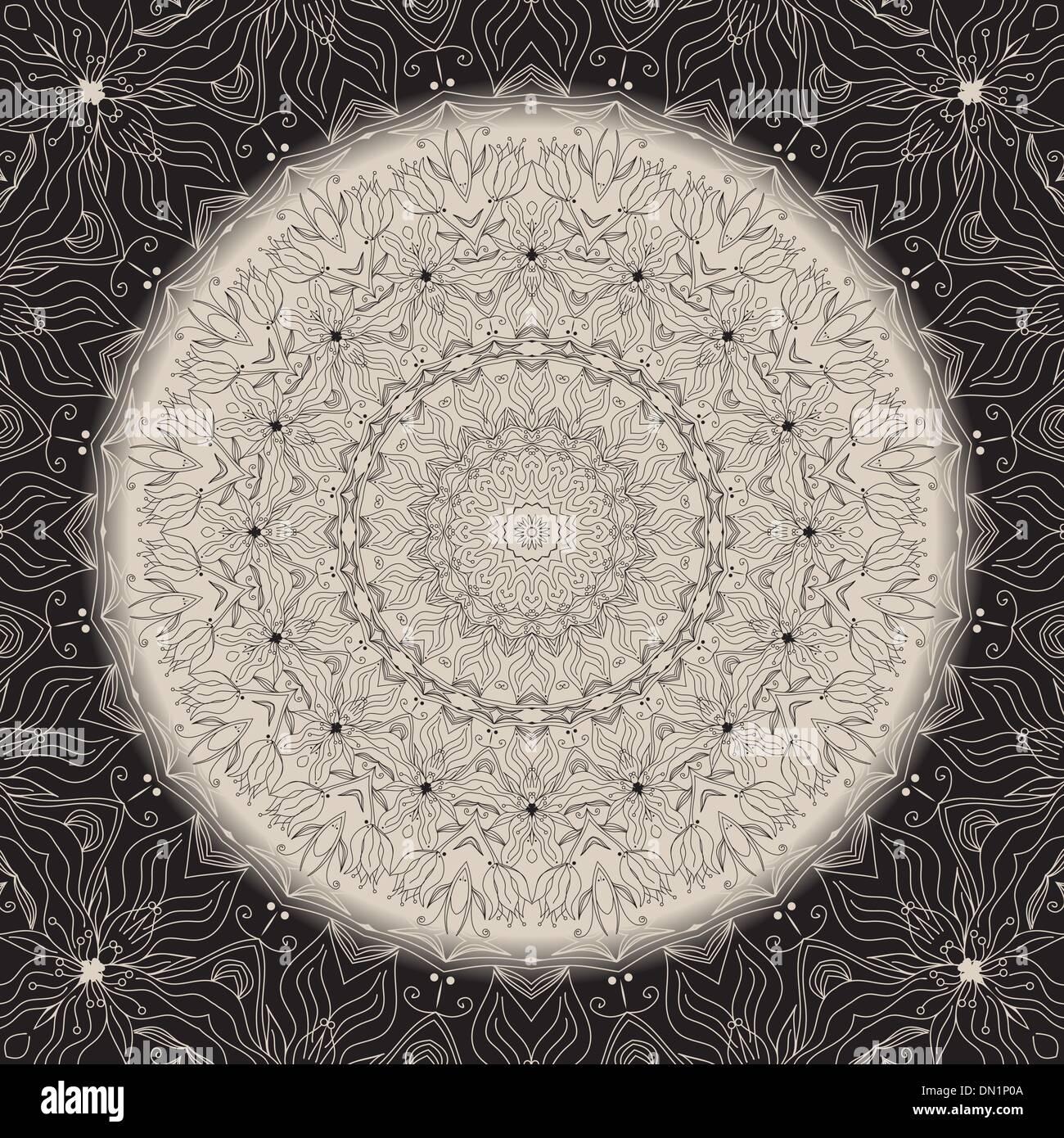 Ornamental round lace pattern Stock Vector Image & Art - Alamy