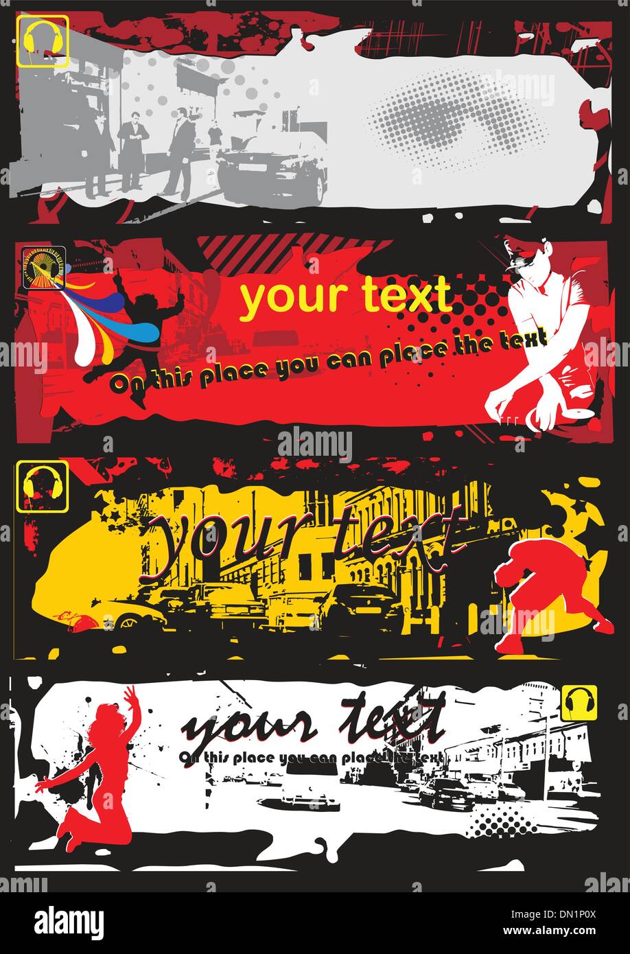 City banners Stock Vector Images - Alamy