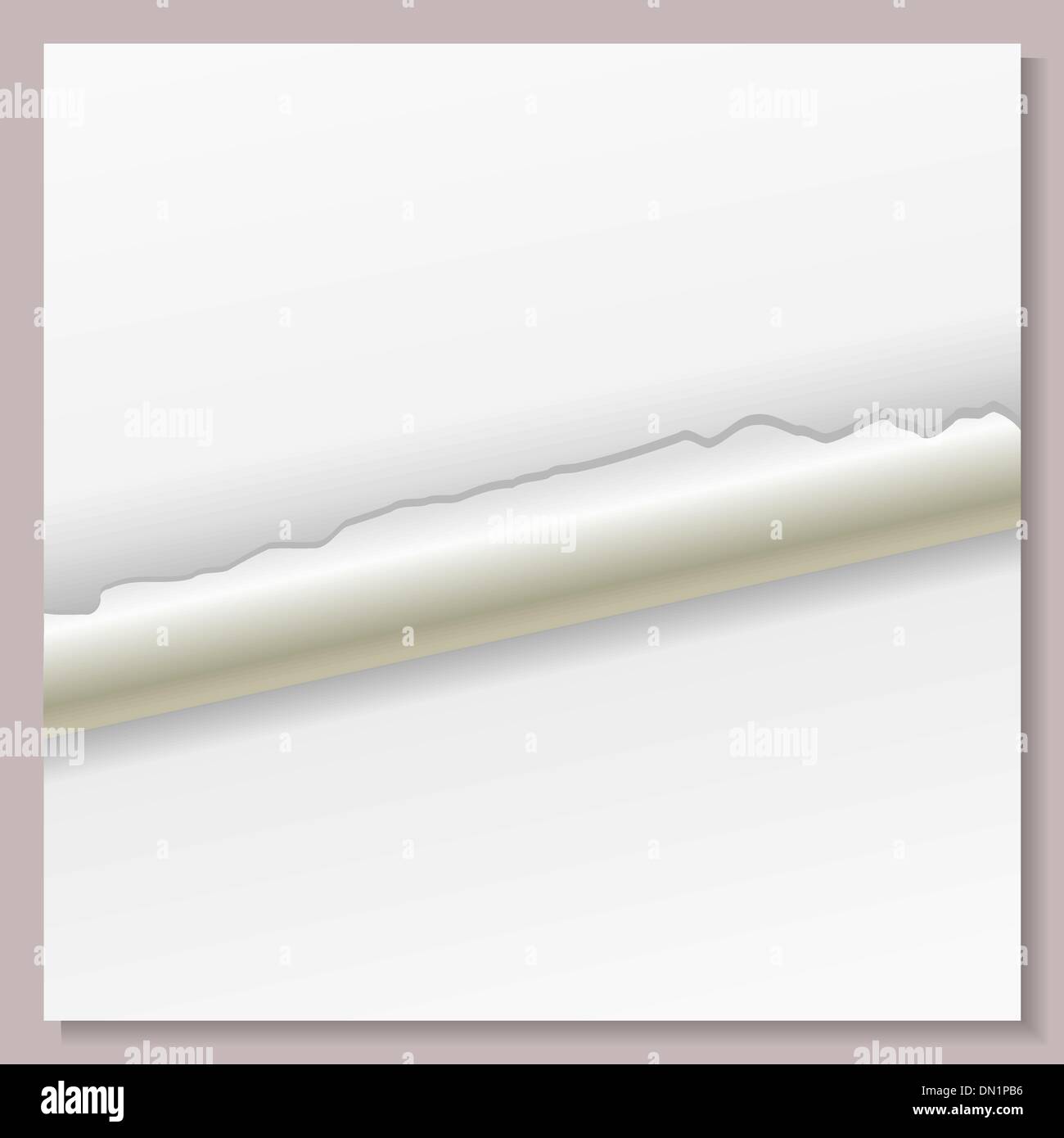 Textured white paper rolled Stock Vector Images - Alamy