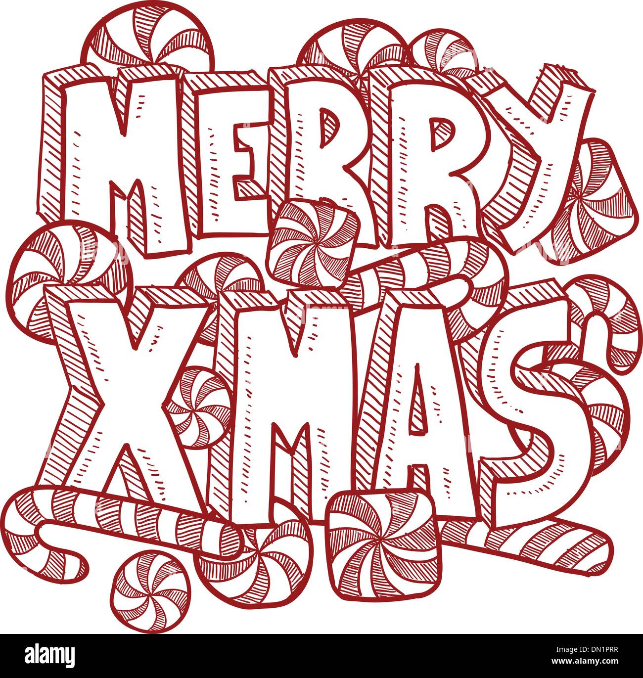 Merry christmas round vector Stock Vector Images - Alamy