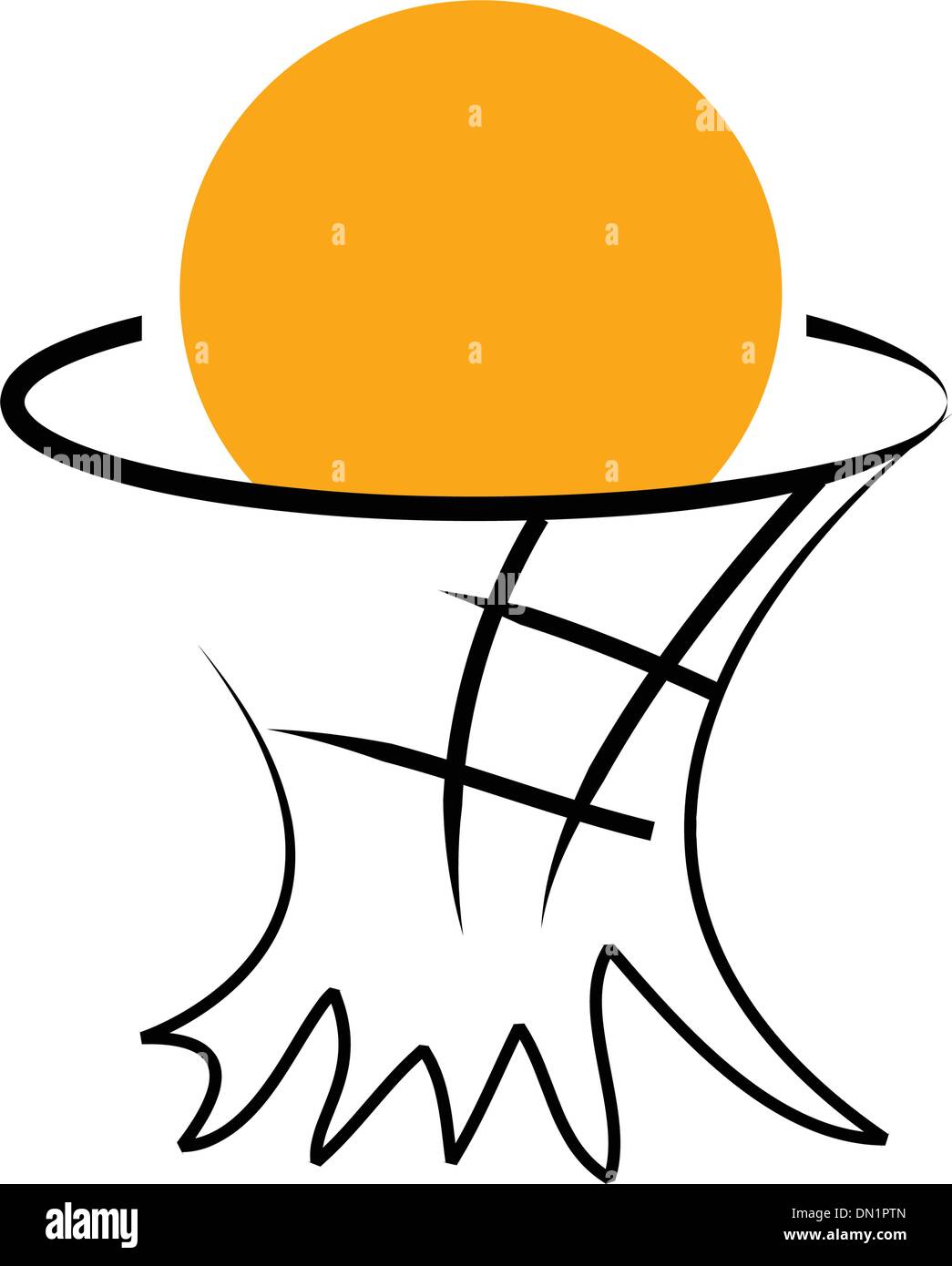 Simple basket Stock Vector Images - Alamy