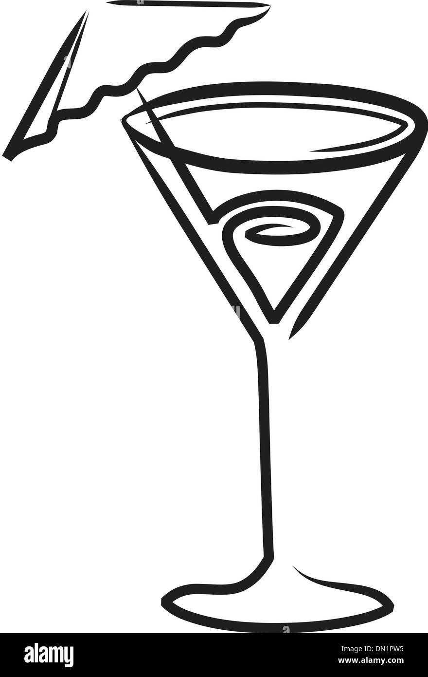 Alcoholic cocktail drink in bar Black and White Stock Photos & Images ...