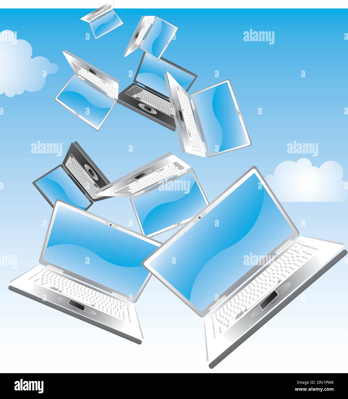 Internet laptops Stock Vector Images - Alamy