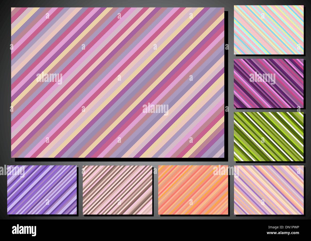 set of retro background with stripes Stock Vector Image & Art - Alamy