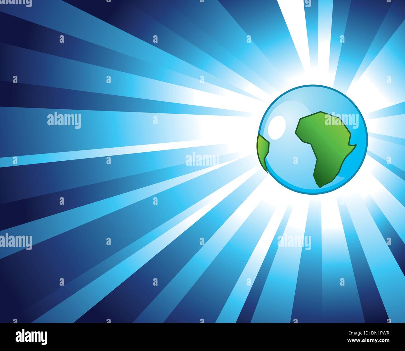 Earth solar radiation Stock Vector Images - Alamy